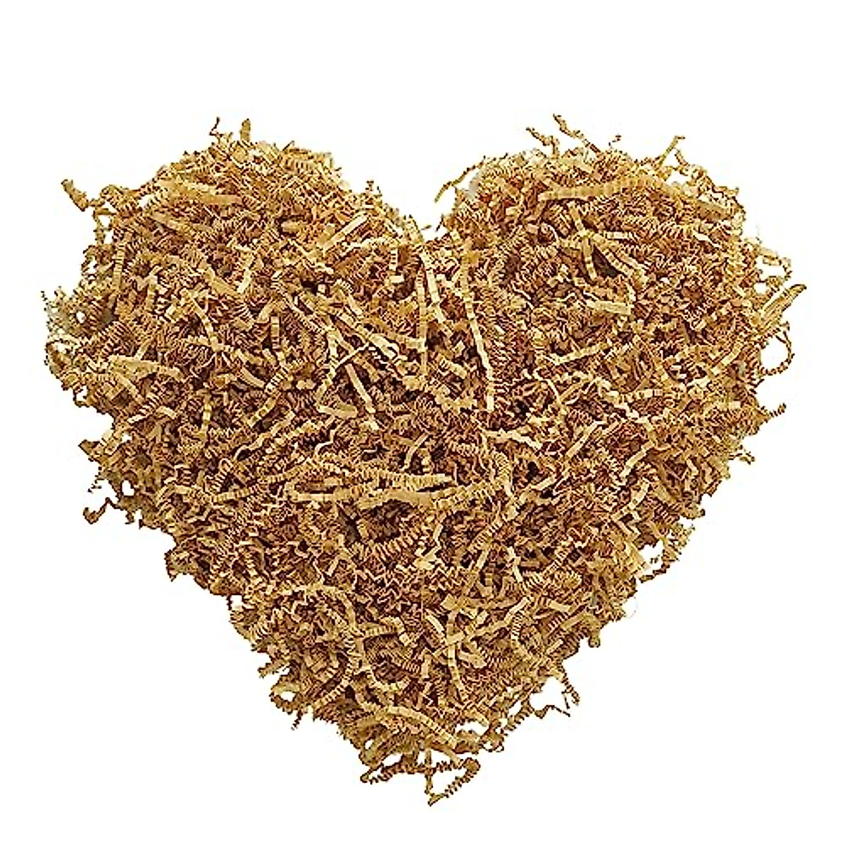 Bobobag - 4oz Crinkle Cut Paper Shred Filler Recyclable Gift Wrap Confetti Raffia Grass Shred Paper for Easter Baskets Filler Creative Eggs Decor (Brown)