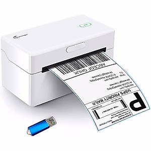 Shipping Label Printer, 180mm/s Thermal Label Printer, 4x6 USB Label Printer for Small Business Compatible with Amazon, Ebay, Shopify, Etsy, USPS, FedEx, Barcode Printer Support Windows/Mac/Linux