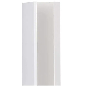 PVC Slide on Door Sweep with Foam Draft Stopper/Sweep for Doors 1" - 1 3/4" Wide - 3 FT Long (White)