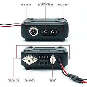 BTECH GMRS-20V2 20W 200 Fully Customizable Channels Mobile GMRS Two-Way Radio. IP67 Submersible Waterproof, Repeater Compatible, Dual Band Scanning (VHF/UHF), FM, & NOAA Weather Broadcast Receiver