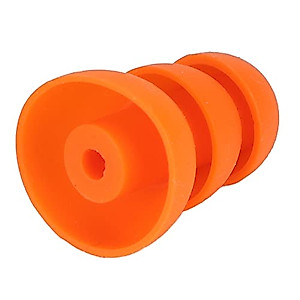Yoidesu Silicone Eartips, 8pcs Earbuds Noise Reduction Replacement Earplugs for Se846 Se535 Se215 and Inner Hole 2.0 to 3.5mm Earbud Orange