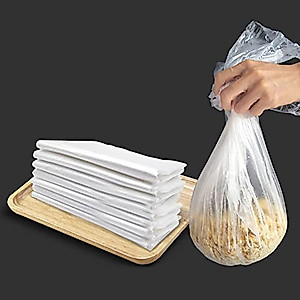 50 Pieces Disposable Cage Liners Disposable Rabbit Cage Liners Guinea Pig Cage Liner Bag Plastic Cage Liners Rabbit Litter Box Bag Small Animals Bedding Litter Pan Bag(60x40cm, Transparent)