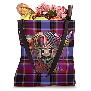 HiGHLaND CoW PRiNT ANiMaL PRiNT ' OLiVeR oN TaRTaN ' Tote Bag