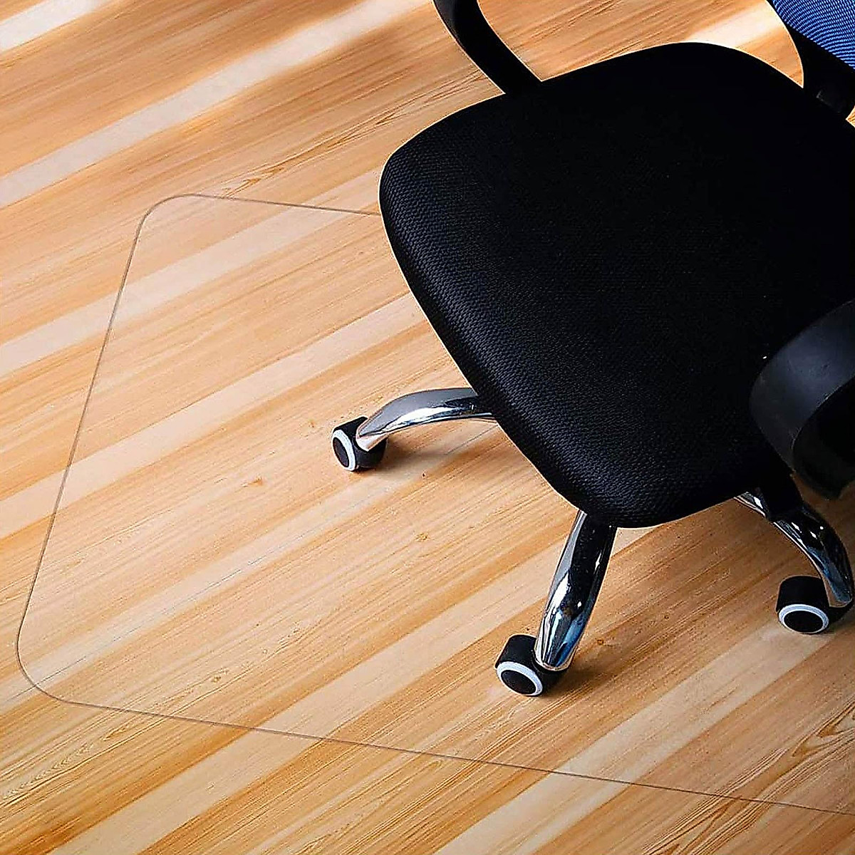 1.5mm Chair Mat for Hardwood & Tile Floor 36"x48" 48"x48" Heavy Duty Office Chair Mat for Rolling Chairs Office Chair Mats for Hardwood Floors Anti Slip Non-Curve Floor Protector for Home Office (Col