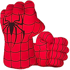 Superhero Gloves Superhero Toy Hands Kids Soft Plush Superhero Gloves Cosplay for Boy Girl Christmas Halloween Birthday Gift