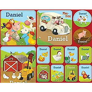 Personalized Stickers for Kids, Farm Animals - I See Me!