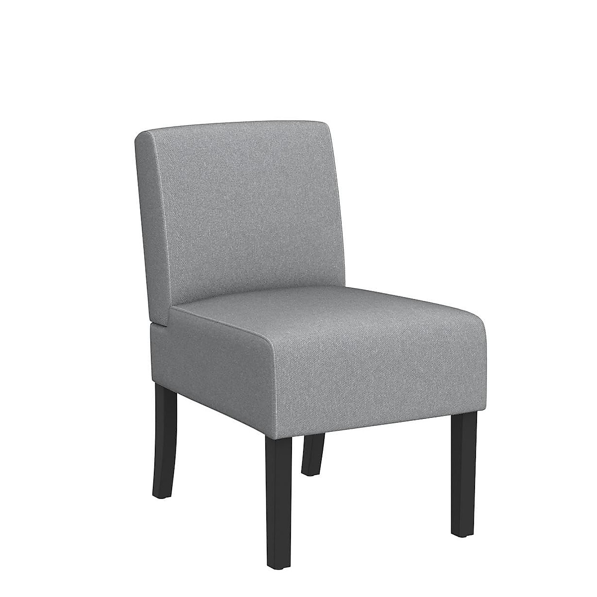 Accent Chair Set of 2, Living Room Chair, Small Chair for Bedroom, Accent Chairs for Living Room Office, Small Modern Armless Accent Chair, Side Bedroom Chairs with Thick Sponge Cushion, Grey