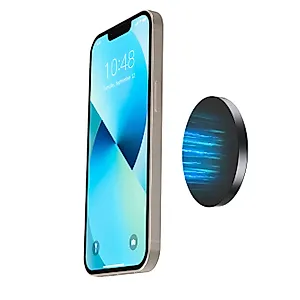ARLIFE Sticky Magnetic Phone Wall Mount Compatible with Magsafe iPhone 14 13 12 Mini Pro Max, Holder for Samsumg and All Smartphones with Metal Ring. Wall Car Automobile Cradles Dash Shower Mount