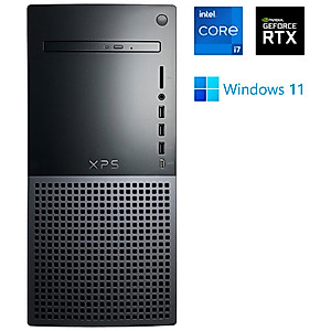 Dell XPS 8950 Desktop Computer - 12th Gen Intel Core i7-12700 up to 4.9 GHz CPU, 16GB DDR5 RAM, 512GB NVMe SSD, GeForce RTX 3060Ti 8GB GPU, Killer Wi-Fi 6, DVD Burner, Windows 11 Pro (Renewed)
