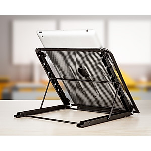 Youdepot Computer Stand,Laptop Stand for Desk Mesh Ventilated Adjustable Laptop Stand for Laptop / iPad / Tablet and More (Black)
