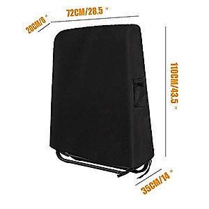 Linkool Outdoor Folding Zero Gravity Chairs Cover for 2 Pcs Sun Loungers Recliners Waterproof 90x110 CM