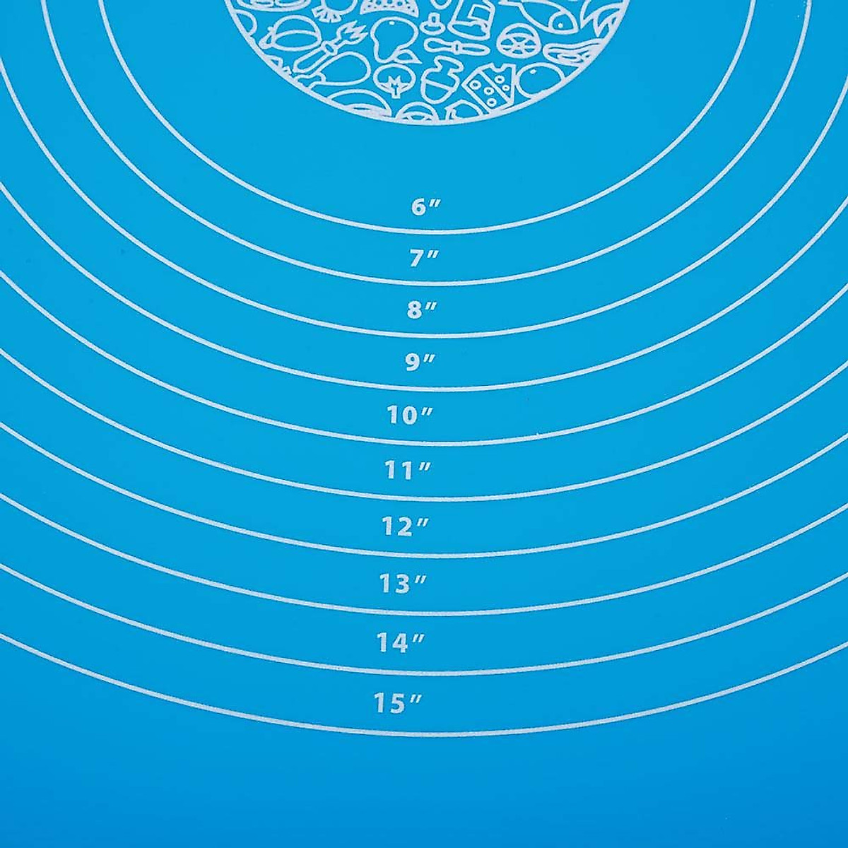 Silicone Dough Mats, Non-Slip Pastry Mats Kneading Mat with Scales Measurement Large Non Stick Kitchen Baking Mat for Rolling Kneading Dough 50 * 70 cm (Blue)