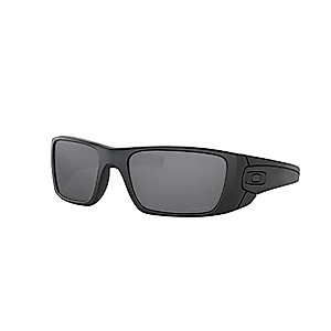 Oakley SI Men's OO9096 Fuel Cell Rectangular Sunglasses, Matte Black/Prizm Black Polarized, 60 mm