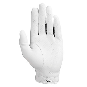 Callaway Golf Tour Authentic Glove (Worn on Left Hand, Standard, X-Large, White 2019)