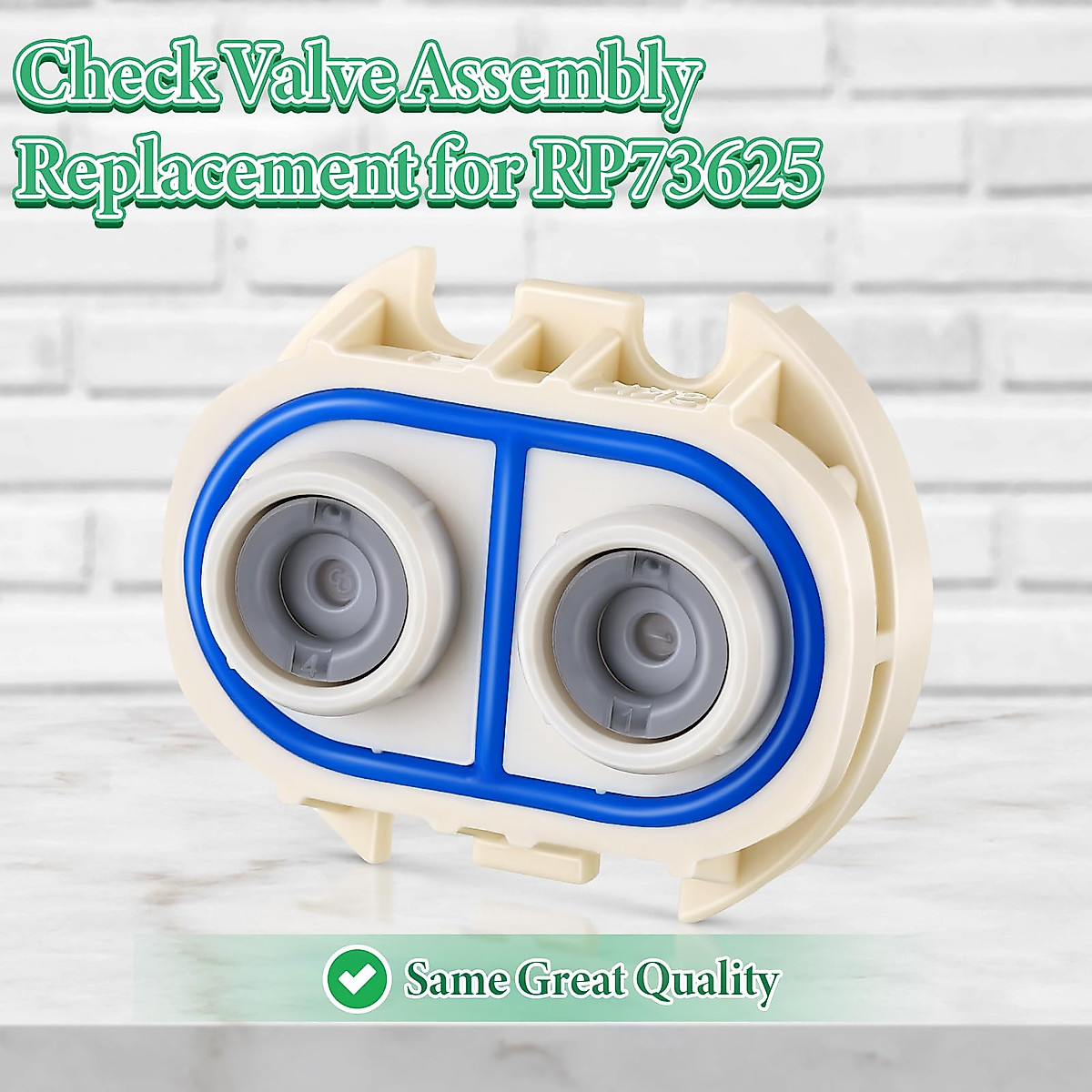 Enhon Check Valve Assembly Replacement for RP73625, Check Valve Parts Compatible with Peerless and Delta Single Handle Tub/Showers Faucet, Compatible with Pressure Balance Cartridge RP70538