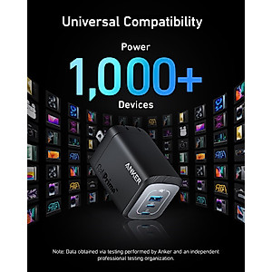 Anker Prime 100W USB C Charger, Anker GaN Wall Charger, 3-Port Compact Fast PPS Charger, for MacBook Pro/Air, Pixelbook, iPad Pro, iPhone 14/Pro, Galaxy S23/S22, Note20, Pixel, Apple Watch, and More