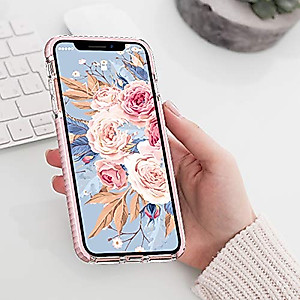 MATEPROX iPhone XR Case Clear Thin Slim Anti-Yellow Anti-Slippery Anti-Scratches Cover Shockproof Bumper Case for iPhone XR 6.1''(Pink)