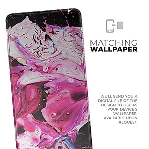 DesignSkinz Liquid Abstract Paint V5 Protective Vinyl Decal Wrap Skin Cover Compatible with The Samsung Galaxy S20 (Screen Trim & Back Glass Skin)