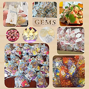 QIANHAILIZZ 100 Pack 2.8 x 3.5 Inch Flower Heart Organza Jewelry Gift Pouch Candy Pouch Drawstring Wedding Favor Bags B511S (white gold heart)