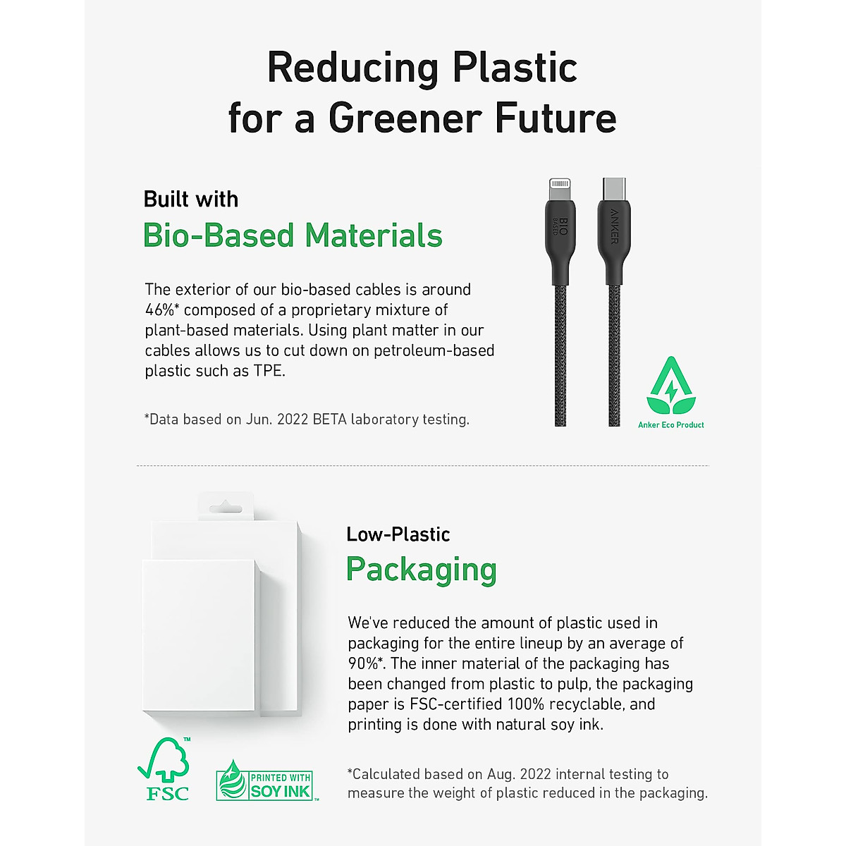 Anker USB-C to Lightning Cable, Anker 541 Bio-Nylon Cable (6ft), MFi Certified, Bio-Based Fast Charging Cable & Anker 568 USB-C Docking Station (11-in-1, USB4)