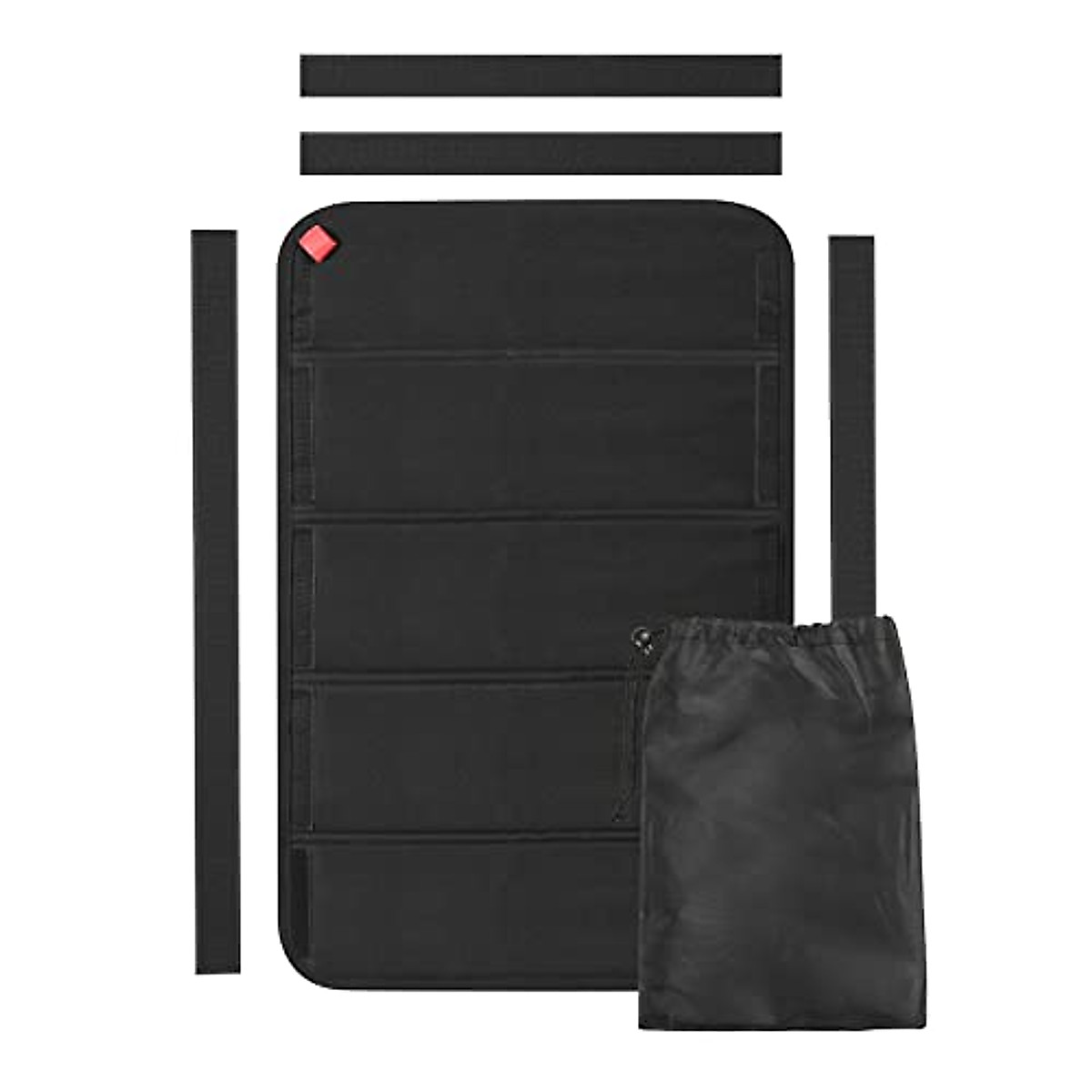 Beletops Foldable Velcro RV Door Window Shade，Camper Door Shade， Thin Shade Ready RV Window Shade，Blocking The Sun's Rays Makes The Interior of The RV Dark for RV Accessories Shade【25''x16''】 Black