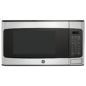 GE JES1145SHSS Microwave Oven, Compact Cubic, 950-watt Capacity, 6 Auto Cooking Settings, Kitchen Essentials for the Countertop, Dorm Room or Apartment, Stainless Steel, OLD 1.1 Cu. Ft
