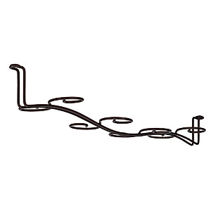 DBYAN Under Cabinet Wine Glass Rack Stemware Holder,Holds up to 8 Glasses Vintage Style Stainless Steel Wall-Mounted Hanging Wine Glass Hanger For Bar Home Cafe,Oil Rubbed Bronze