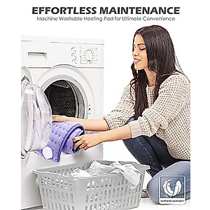 Heating Pad for Back Pain Cramps Relief - Electric Heating Pad for Neck/Shoulder/Muscle Pain - 6 Heat Settings, Auto Off, Moist Heat Options, Machine Washable, Christmas Gifts for Women,Mom,Sister -XL