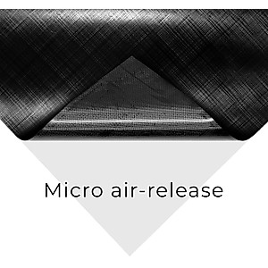 VViViD Black Stealth Plaid Brushed Vinyl Car Wrap Roll (1ft x 5ft)