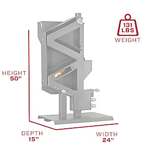 US Stove Company US GW1949 Wiseway Non-Electric Pellet Stove, 60 lbs Hopper, Black