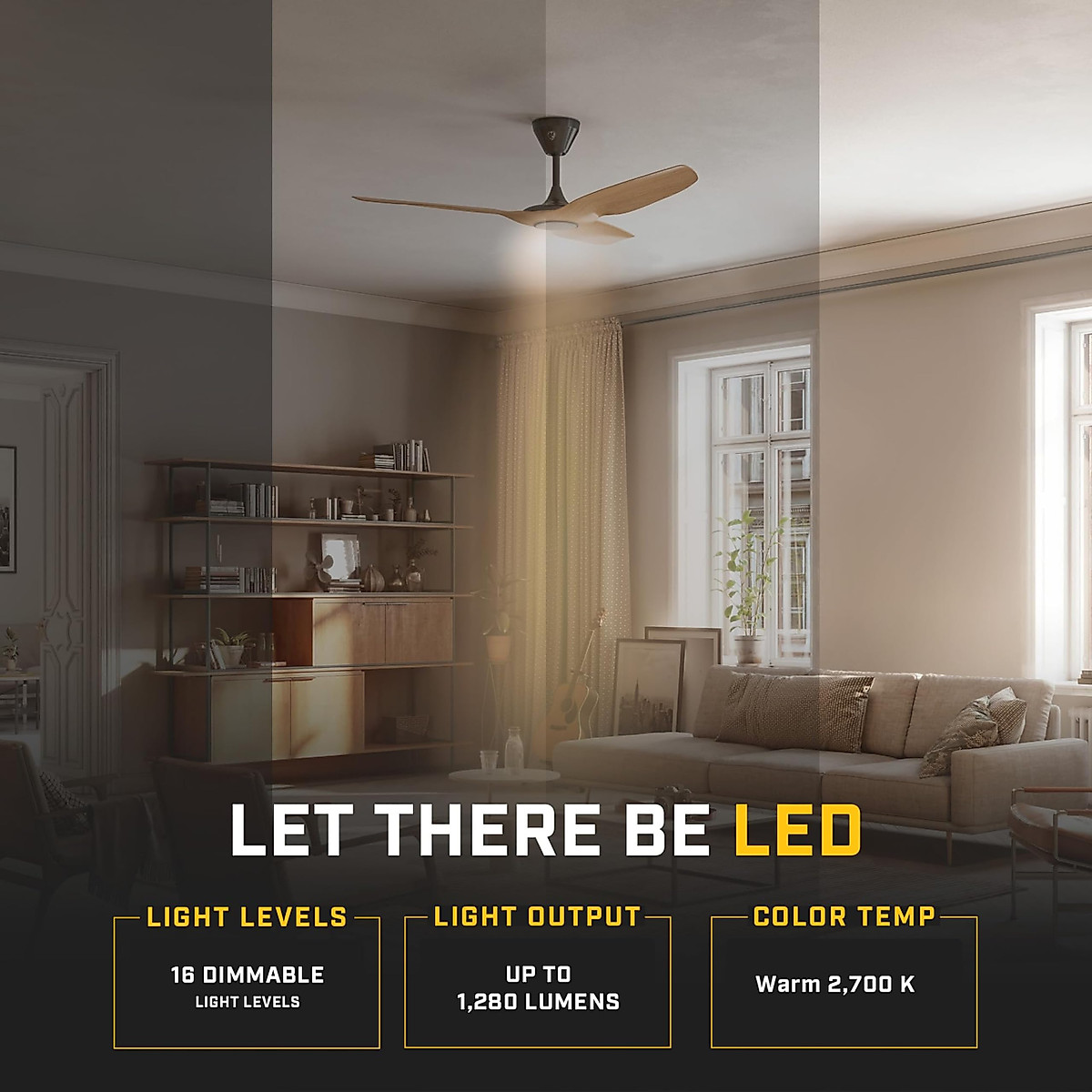 Big Ass Fans Haiku L Smart Ceiling Fan, 52", White