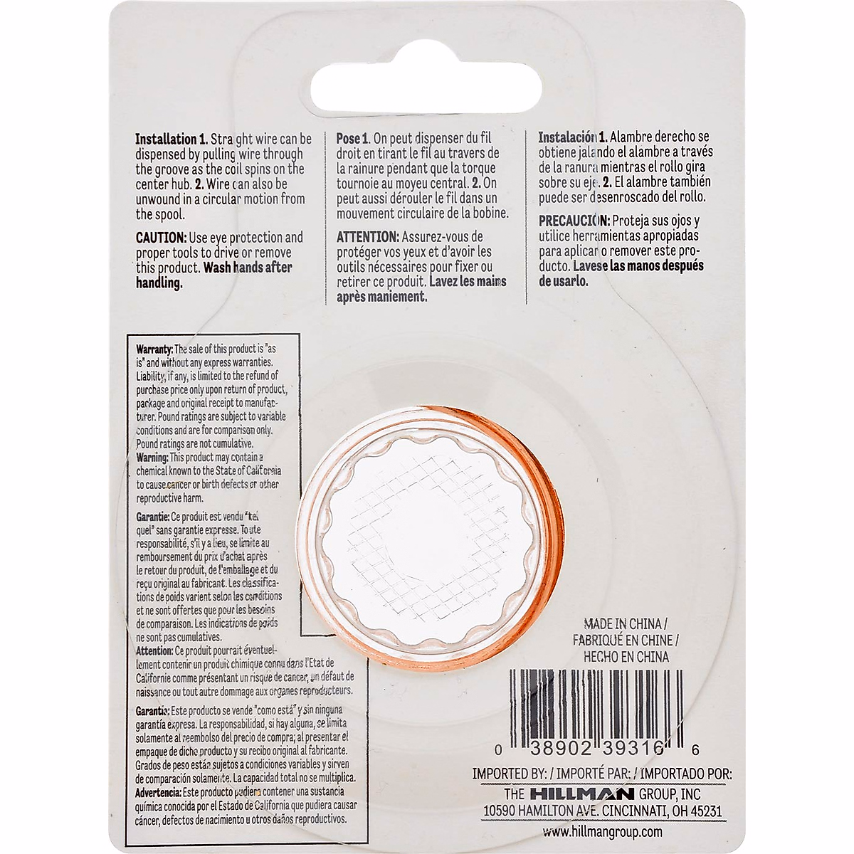 The Hillman Group 123127 16 Gauge Copper Wire, 25-Feet, 1-Pack