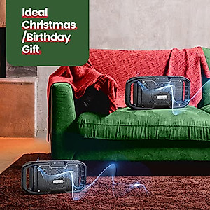 KuccHero Bluetooth Speakers, 50W(70W Max) Loud Portable Speaker with Subwoofers, 30H Playtime, Ex-Bass, TWS, Gift for Men, IPX5 Waterproof Outdoor Speaker for Beach/Party/Camping