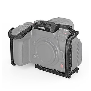 SmallRig GH6 Camera Cage for Panasonic LUMIX GH6, Streamlined Structure Camera Rig, Built-in NATO Rail & Cold Shoe Mount 3440