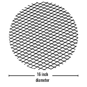 Walden Backyards Universal Ember Catcher - Round Steel Mesh Grate for Fire Pit Grates Outdoor Pits and Campfire - 16”