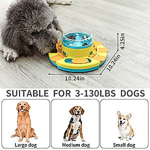 Aluckmao Dog Puzzle Toys for Dogs Mental Stimulation, Interactive Treat Dispensing Dog Toy, Dog Enrichment Food Toys