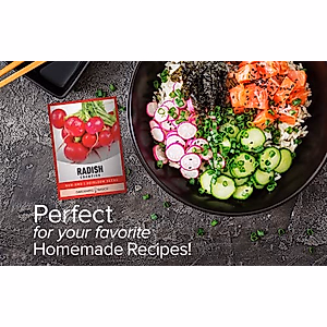 Radish Seeds for Planting - Champion Variety Heirloom, Non-GMO Vegetable Seed - 2 Grams of Seeds Great for Outdoor Spring, Winter and Fall Gardening by Gardeners Basics