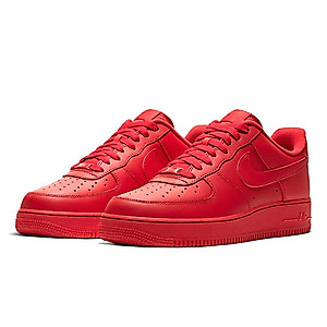 Nike Air Force 1 '07 Lv8 1 Mens Cw6999-600 Size 8, University Red/University Red-black