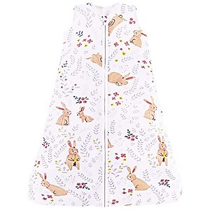 Chilsuessy Baby Wearable Blanket Unisex Cotton Sleep Bag Ultra Soft Baby Sleeping Sack 0.5 TOG Summer Sleeveless Sleeping Bag for Toddler Boys and Girls, Cute Bunny, 130cm/5-6 T