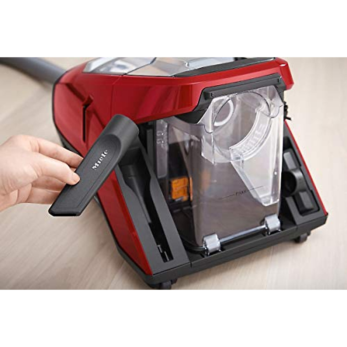 Miele Blizzard CX1 HomeCare Bagless Canister Vacuum, Autumn Red