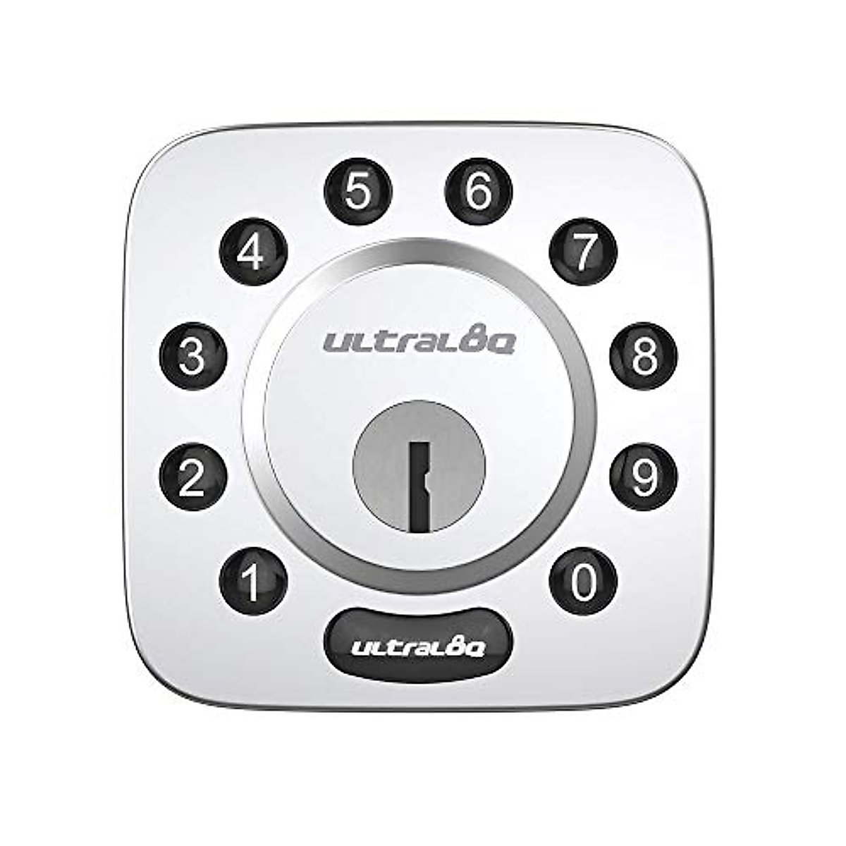 ULTRALOQ U-Bolt Bluetooth Enabled Keypad Smart 5-in-1 Keyless Entry | Smartphone App for iOS and Android | Anti-peep Code | Auto Unlock & Auto Lock | Match Home Aesthetics, Satin Nickel
