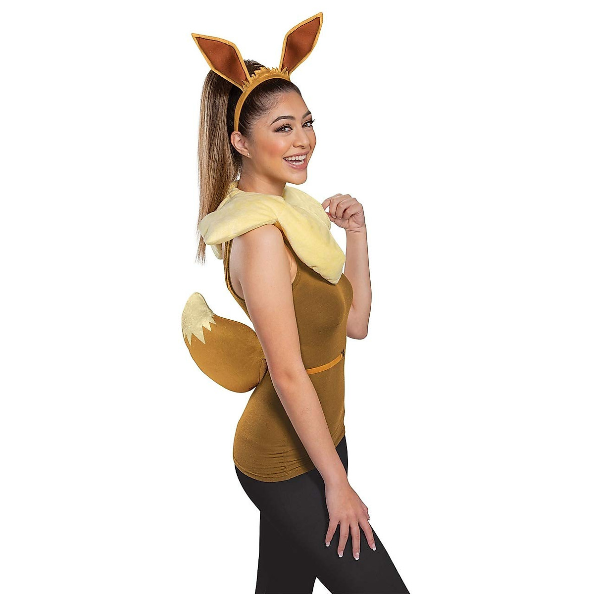 Disguise Women's Eevee Costume Kit, Brown, One Size Adult