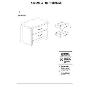 Modern Country Style nightstand Light Walnut Color Solid Wood Veneer Black bar pulls Bedroom Furniture