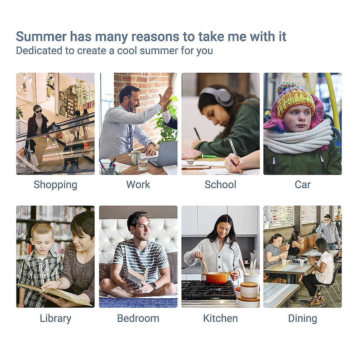 Talent Star Handheld Fan, Portable Fan, Cartoon Hand Fan, Rechargeable USB Mini Fan, with 3 Kinds of Wind Speed Adjustable, Portable Fan with Super Wind Power up to 4980r/ min (Black)