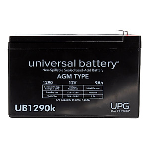 UPG 12V 9Ah SLA Battery Replacement for APC Back-UPS ES 650