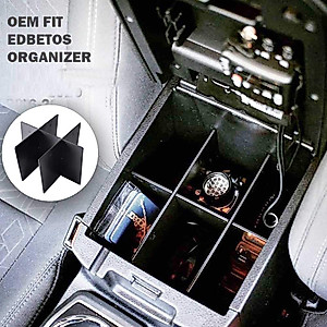 EDBETOS 3rd Gen Tacoma Accessories for Toyota Tacoma 2016 2017 2018 2019 2020 2021 2022 2023 Center Console Organizer Divider and Glove Box Organizer Armrest Interlock Secondary Storage ABS Material