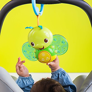 Bright Starts Beaming Buggie Take-Along Toy with Lights, Ages Newborn +