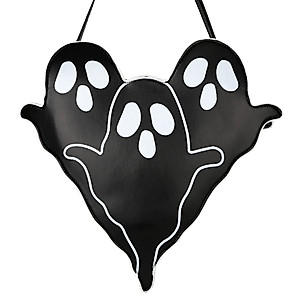 QiMing Ghost Shoulder Purses,PU Specter CrossBody Bag for Girl Women(Black)