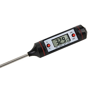 Probe Digital Thermometer,Instant Read Cooking Thermometer,Food Electronic Temperature Gauge Tester,Fahrenheit And Celsius Degree Display Switch,High Accuracy,for BBQ Food liquid Meat Temperature Test