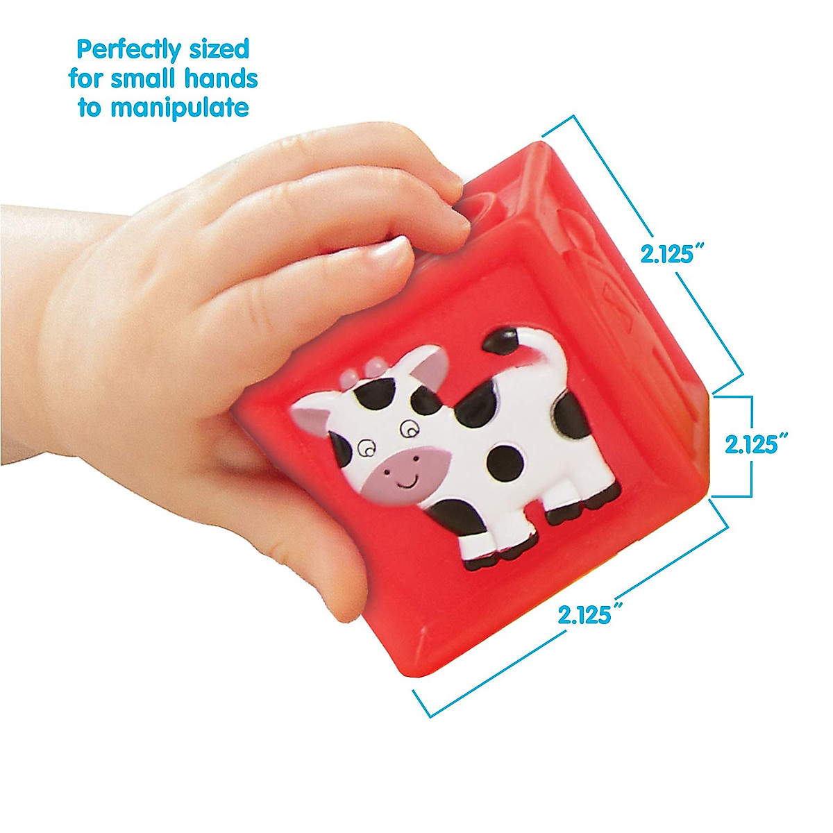 Earlyears Squeak 'n Stack Blocks Baby Toy